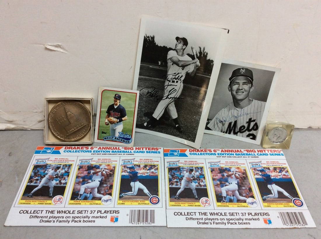 Vintage Baseball Photographs, Coin Paperweight, And More Auction