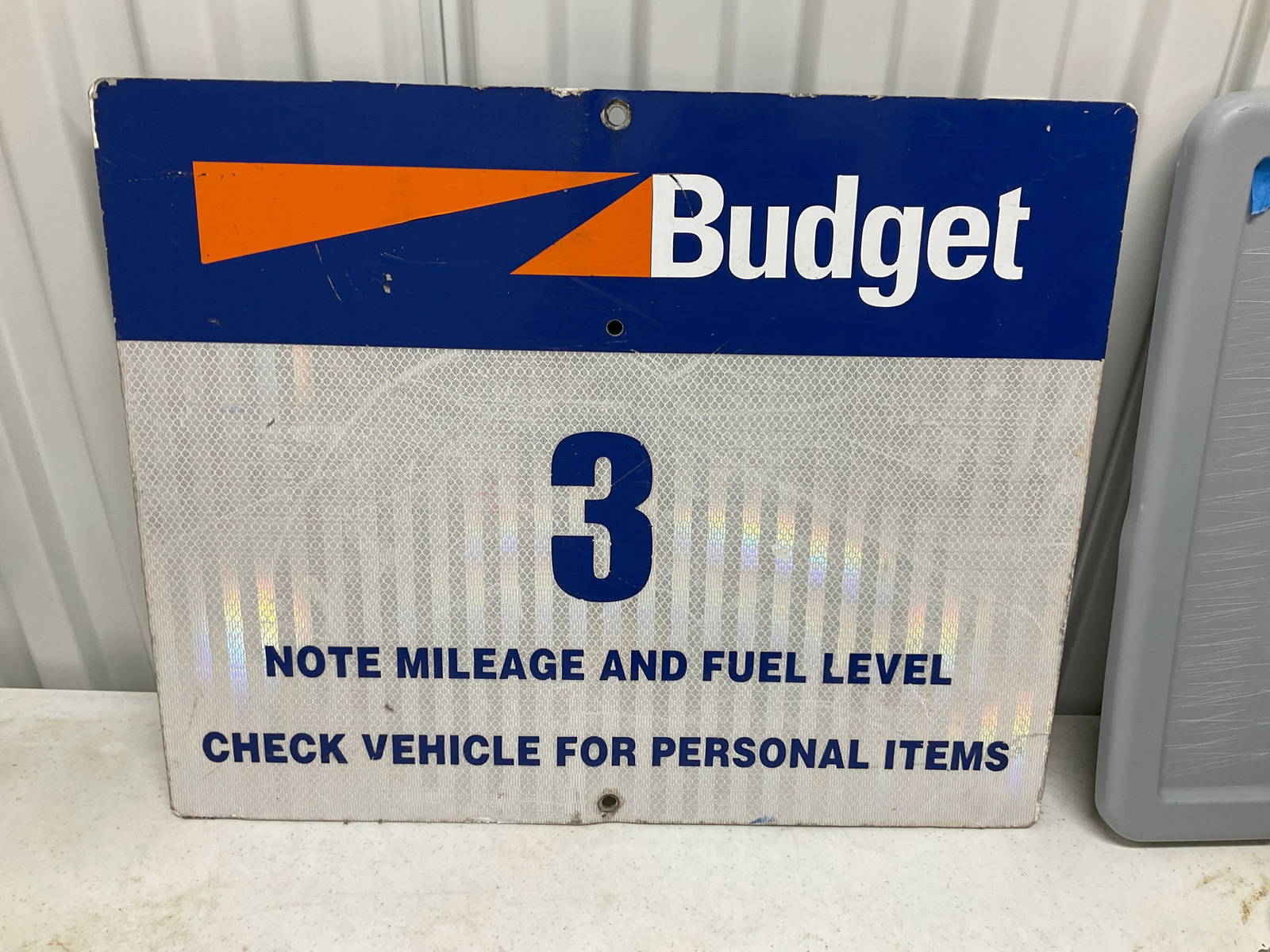 Buy Budget Rental Car Sign 20x16 | Emanon Auctions And Estate Sales In Fl