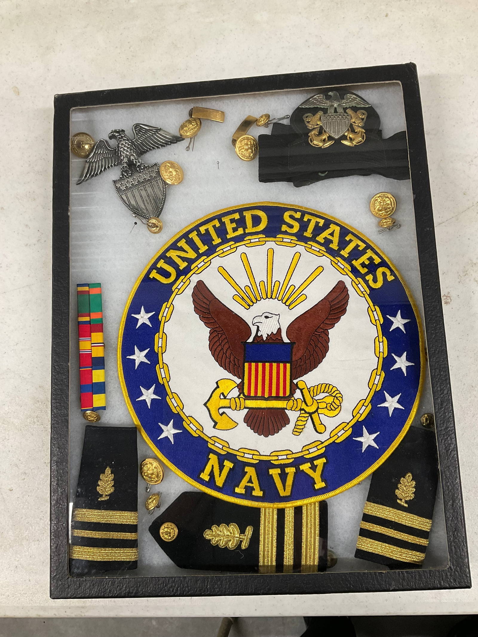 United States Navy Shadow Box 16x13 - Mar 02, 2025 | Emanon Auctions ...