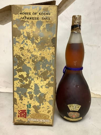 1950s/60s House Of Koshu Japanese Sake 17 Proof 3/4 Qt (sealed)