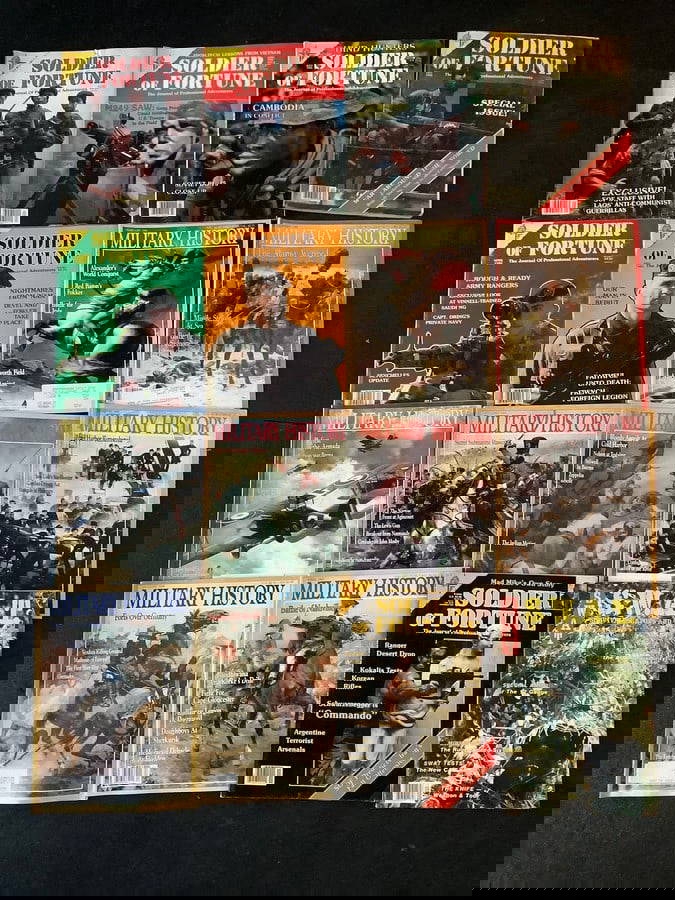 Various Magazines (soldiers Fortune, Military History, And More) Auction