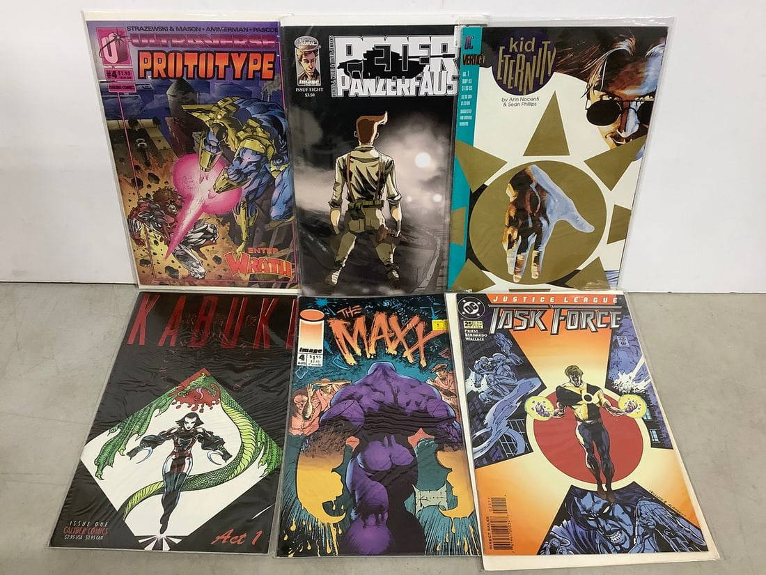Various Comics With Covers(the Maxx, Kabuki, Ultraverse Prototype, And ...