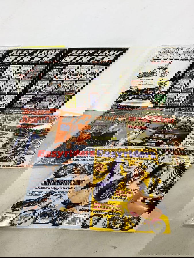 Various Motorcycle Magazines(easy Riders, Fast Lane Biker, And More ...