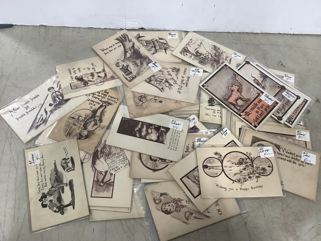 Cobb Shinn Artist Signed Postcards Auction