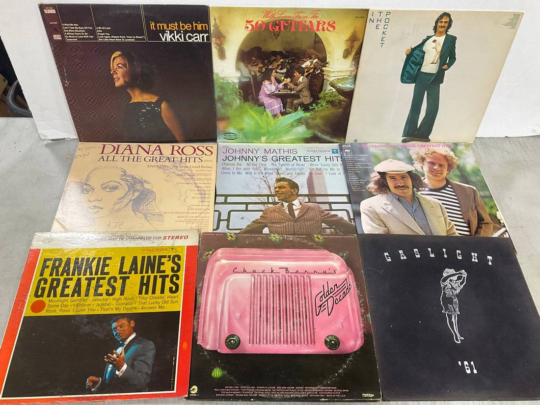 Vintage Records (vikki Carr, Johnny Mathis, Etc) Auction