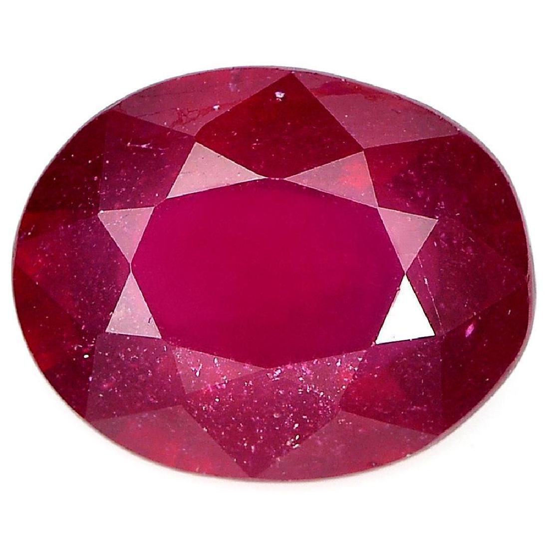 3.09 Ct. Oval Shape 10 x 8 Mm Natural Ruby