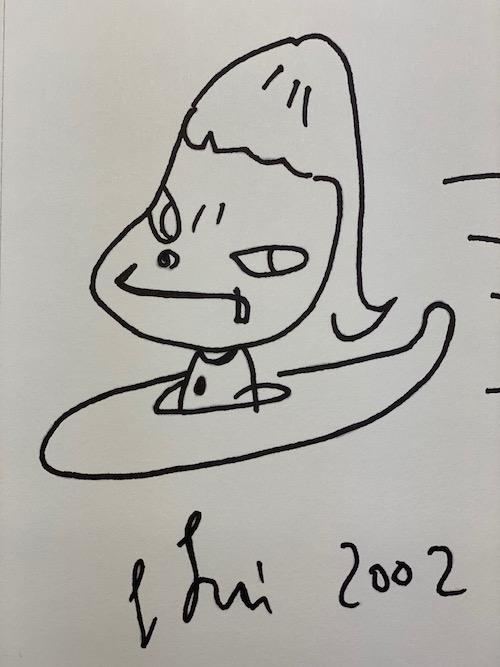 Yoshitomo Nara | Black Ink Drawing