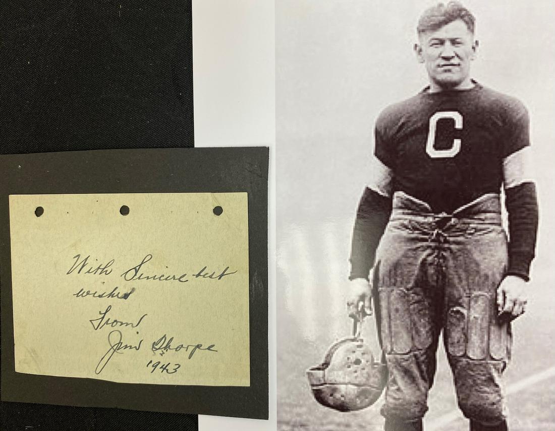 Jim Thorpe 1943 Autograph