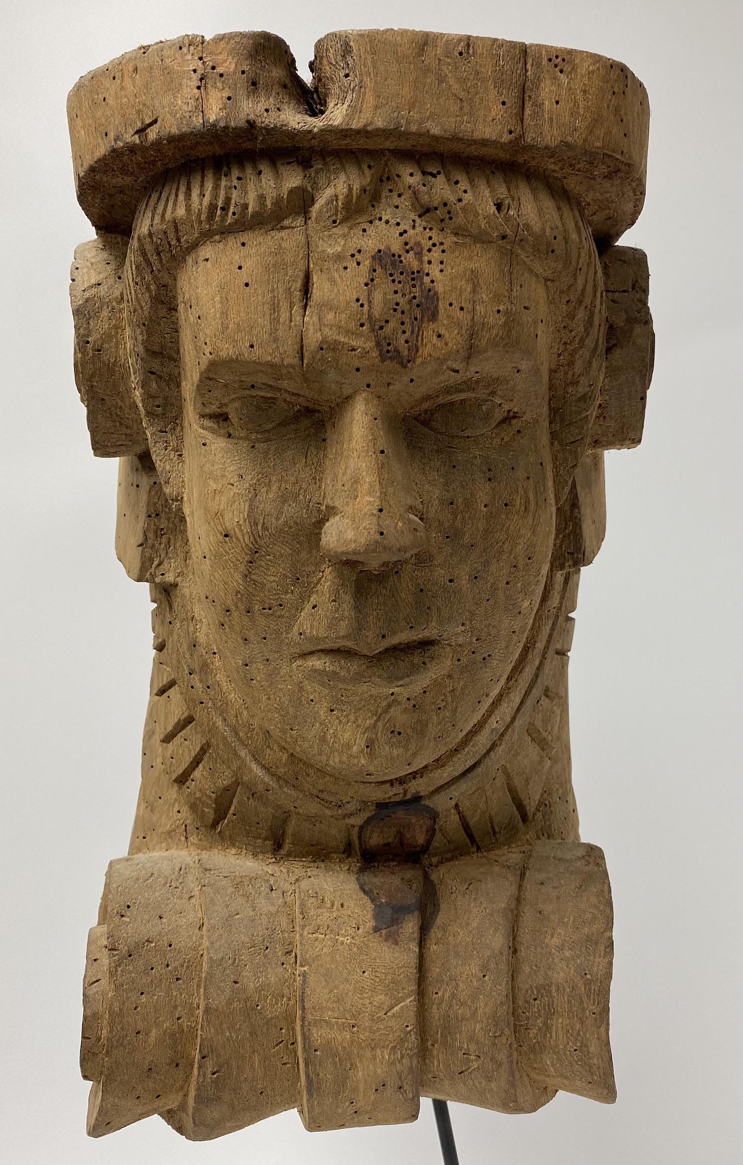 Aztec / Spanish Pillar Carving - Aug 08, 2021 | Estate Valet in TX