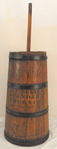 Stenciled Standard Wood Dasher Butter Churn