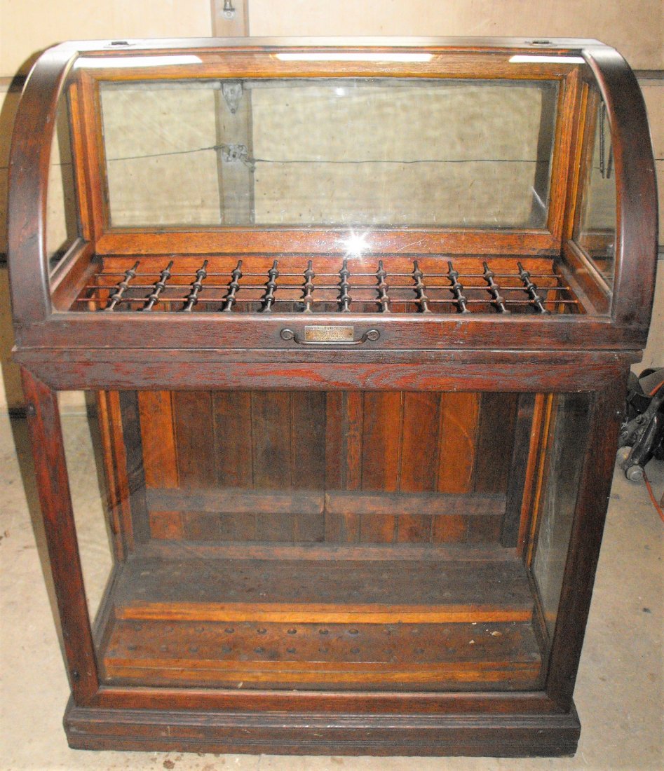 Oak Curved Glass Country Store Cane Display Case - Jan 01, 2020 | Carey ...