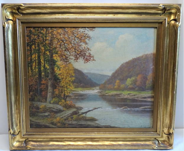 AF King Signed Fall Stream Painting Scalp Level PA - Jan 01, 2022 ...