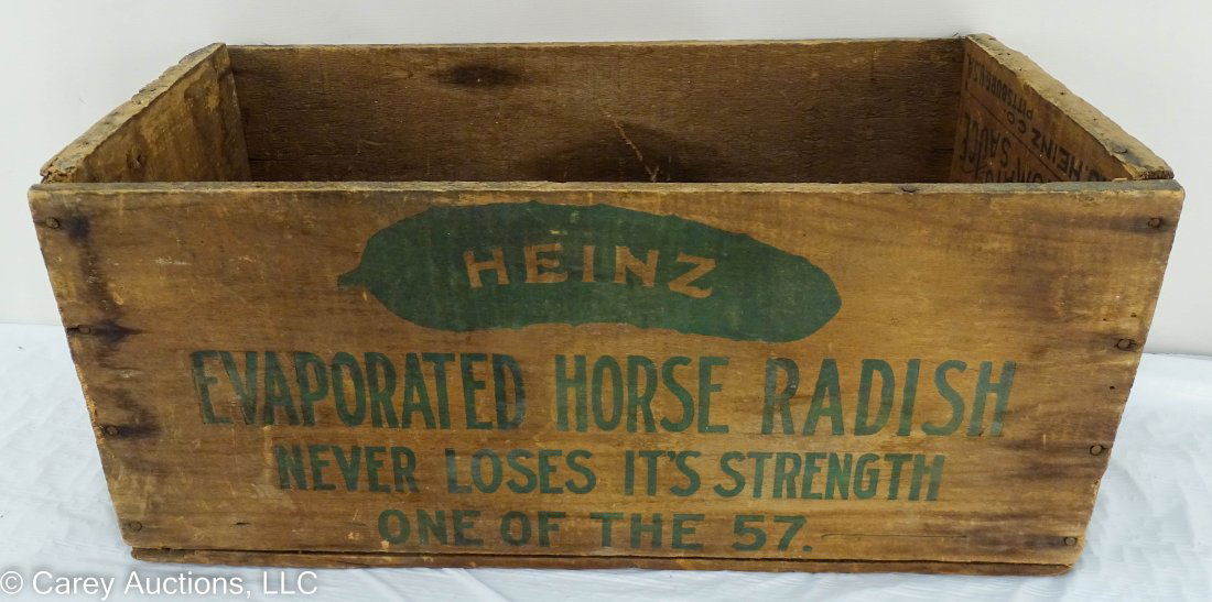 Antique Heinz Wood Crate Box Horse Radish Baked Beans (#0102) on Jan 01 ...
