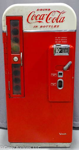 Coca Cola Vendo Xh81b Upright 10 Cent Coke Machine