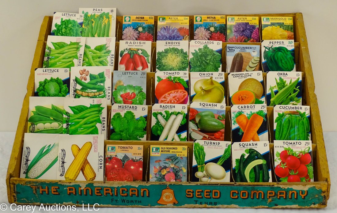 American Seed Company Ft Worth Texas Country Store Seed Display (#0245 ...