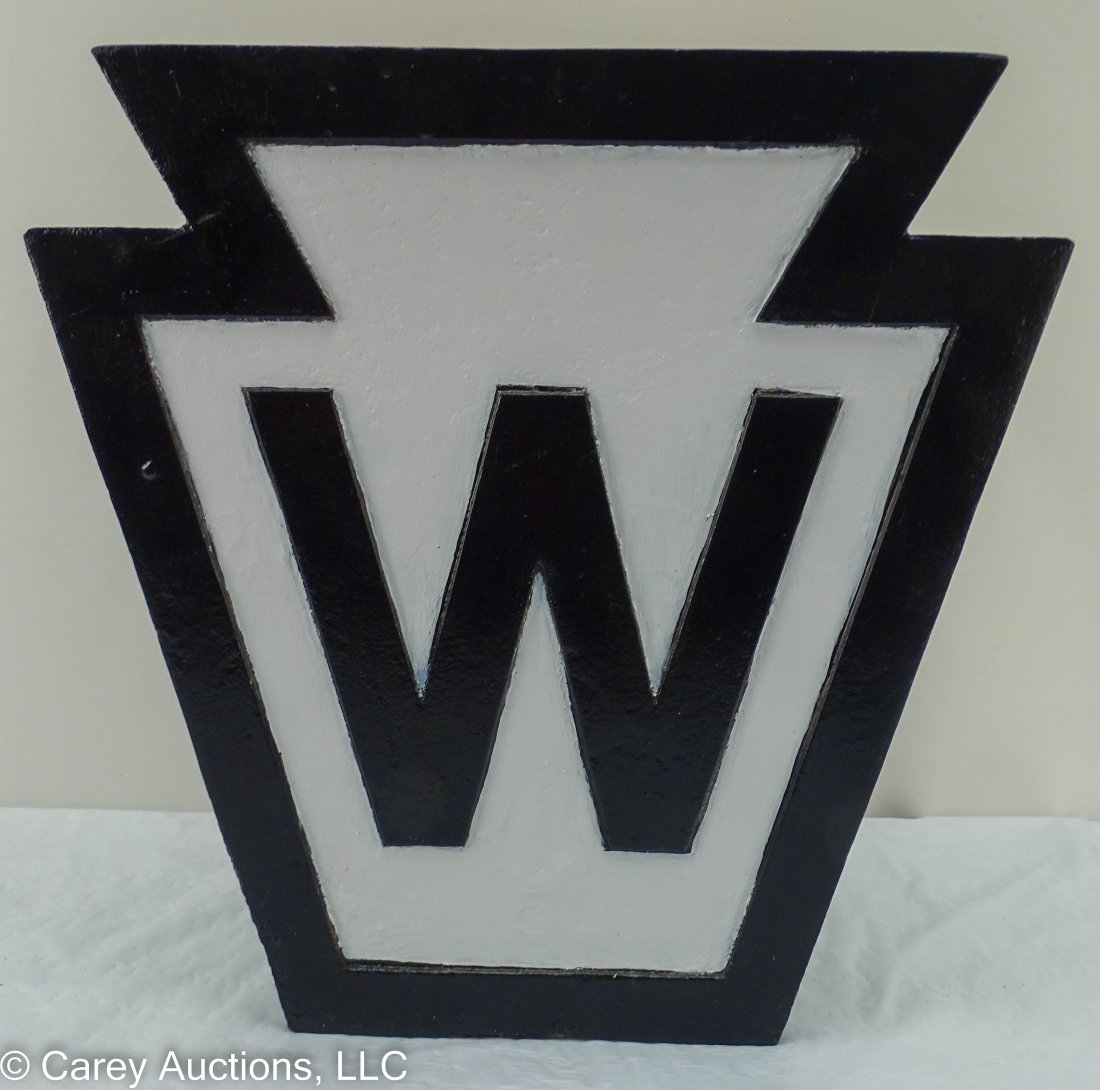 Nice Cast Iron Railroad Whistle Sign