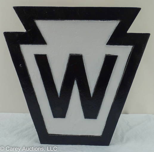 Nice Cast Iron Railroad Whistle Sign