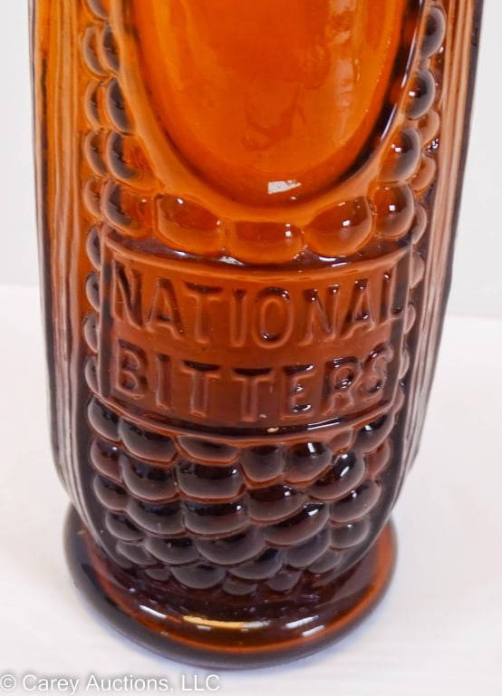 1867 National Bitters Ear Of Corn Figural Bottle Auction