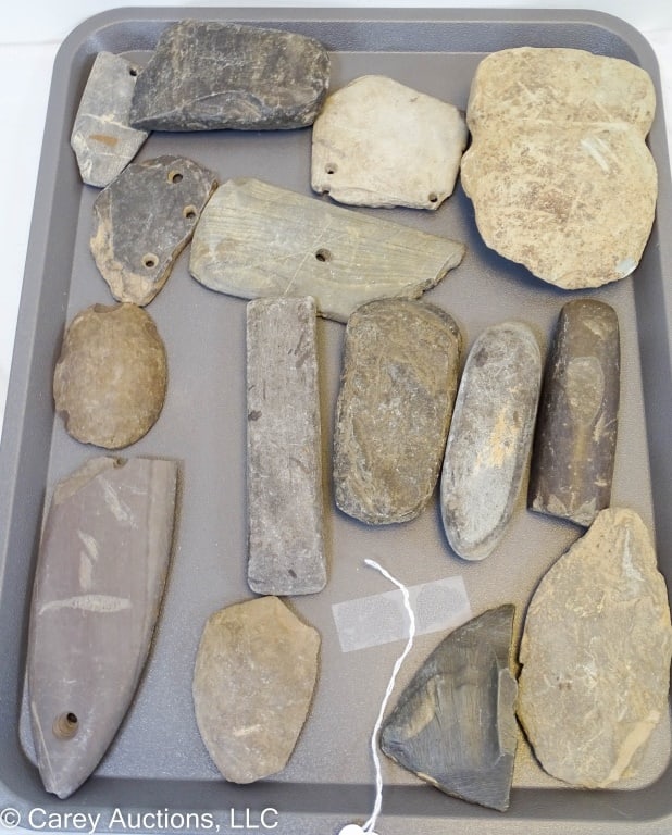 Lot Of Native American Stone Tools & Related Auction