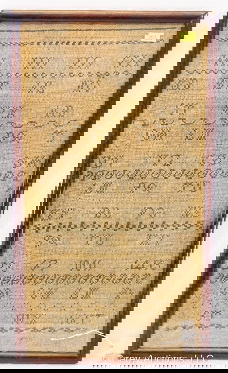 Antique Needlepoint Sampler Auction