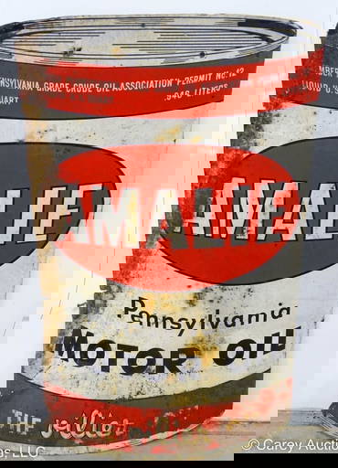 Lrg Amalie Pennsylvania Motor Oil Die Cut Tin Sign