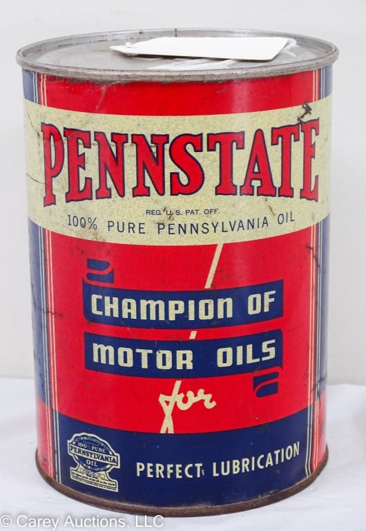 Penn State Pennsylvania Oil Quart Can Auction