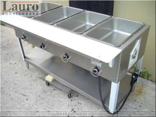 New Duke E304 M 4comp. Electric Steam Table W/ Cu