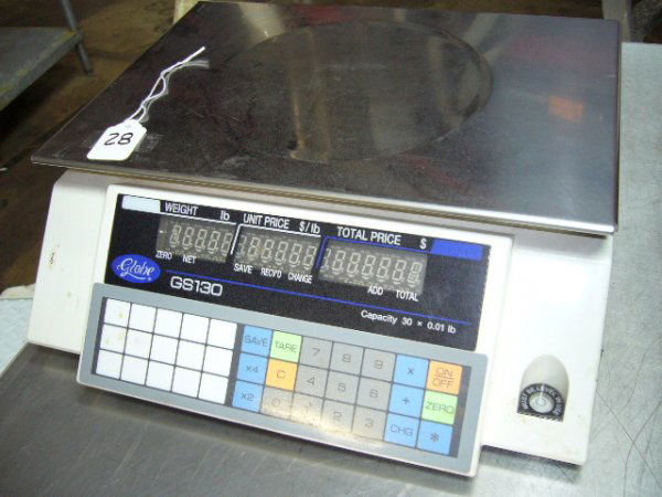 Globe Gs130 30lb. Digital Scale
