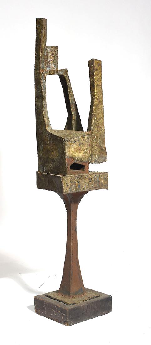 Mid-Century Modern welded steel abstract sculpture