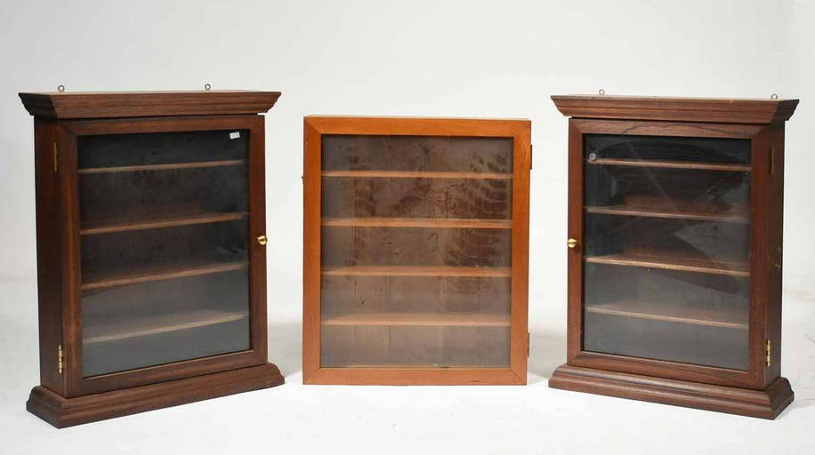 Three Victorian Style Hanging Display Cases