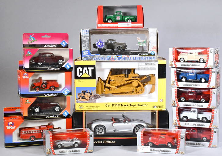 Thirteen Collectible Dye Cast Cars.