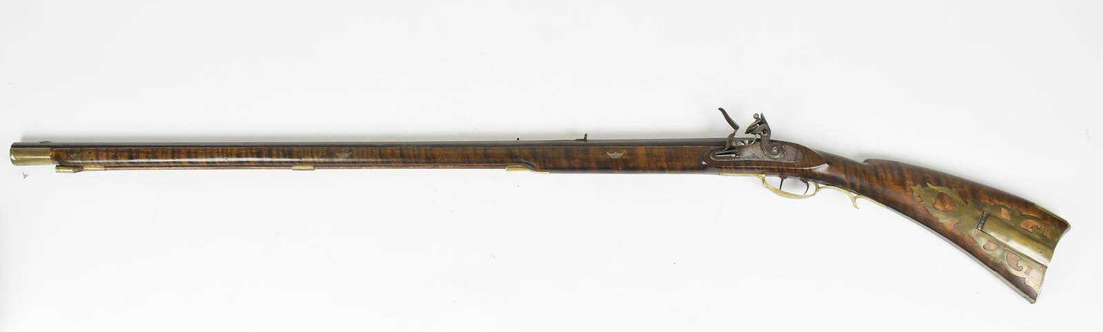 Antique Kentucky Flintlock Rifle. Antique Kentucky Flintlock Rifle.