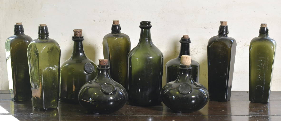 EARLY GLASS BOTTLE COLLECTION. (#0186) on Nov 02, 2022 | William Smith ...
