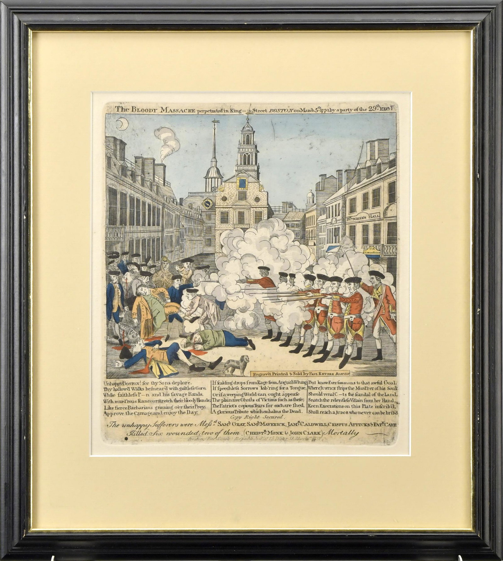 Godspeed’s Reprint, Paul Revere’s Boston Massacre.