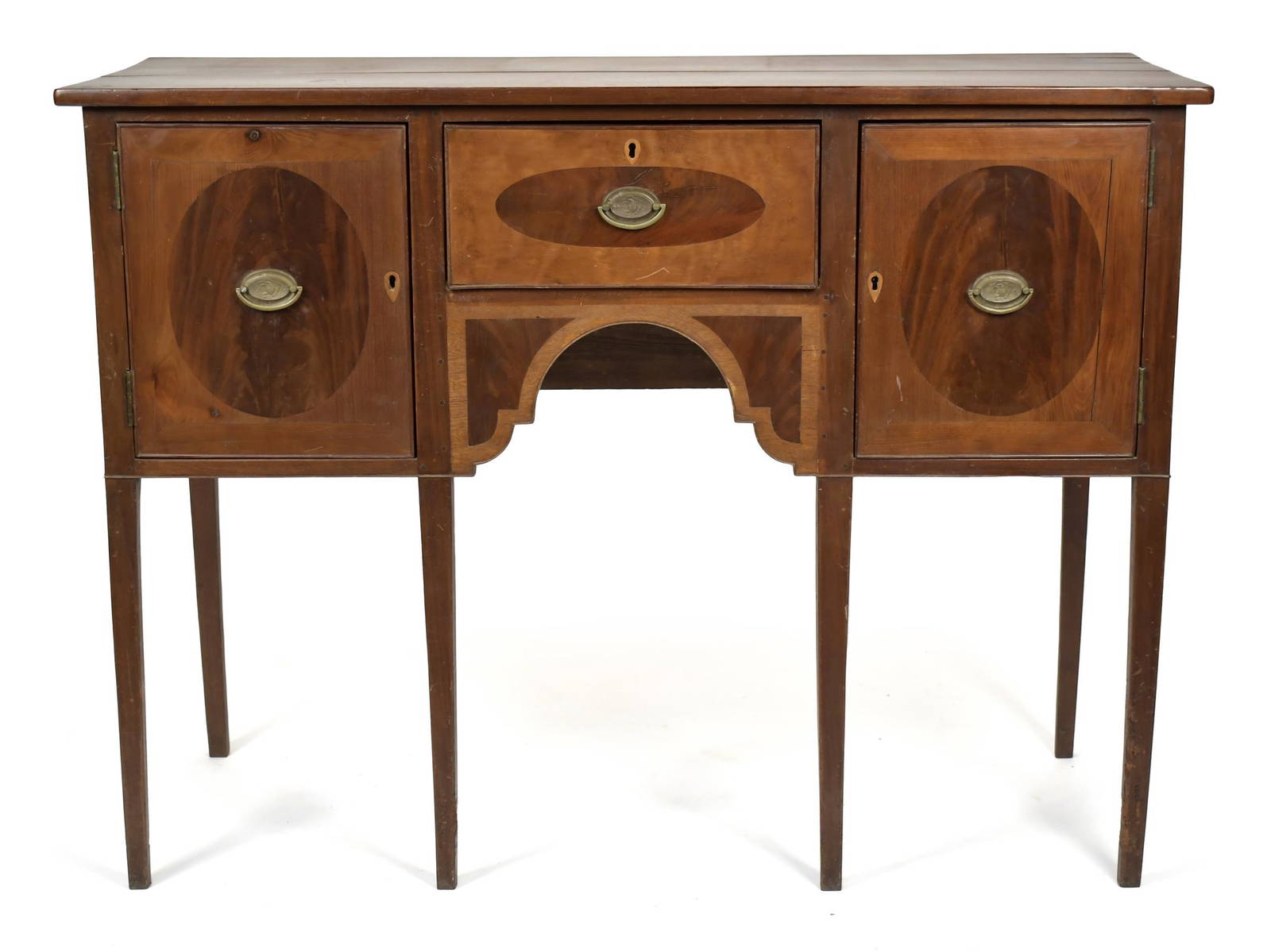 American 19th C. Federal Inlaid Cherry Huntboard. Auction