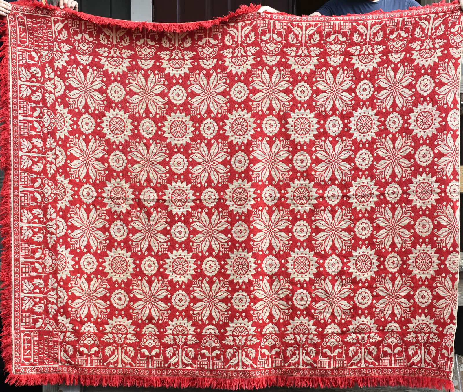 19th C. Pa Homespun Coverlet. Auction
