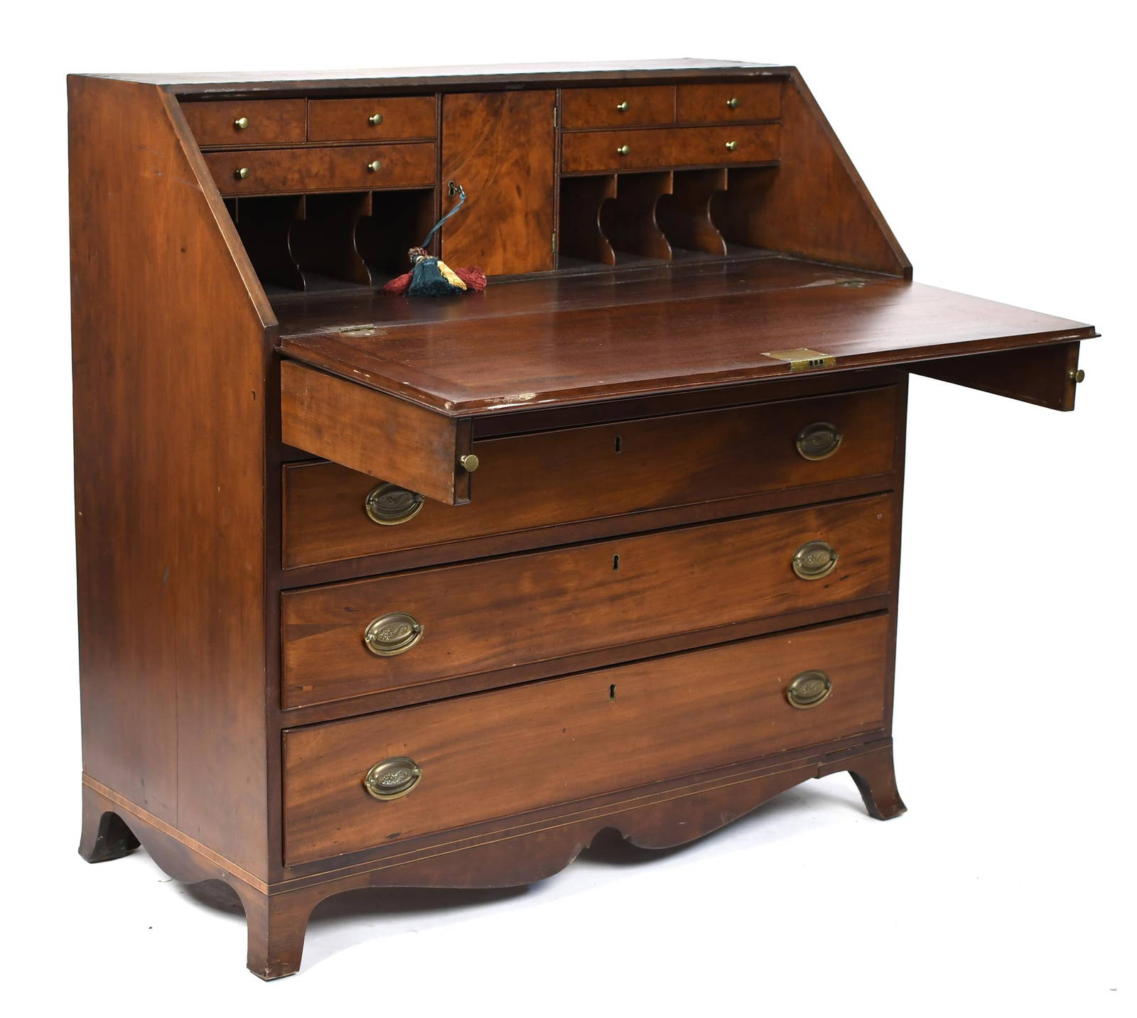 Federal Inlaid Mahogany Slant Lid Desk Auction