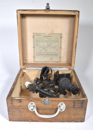 Ca. 1940's Plath German Wwii Sextant In Box.