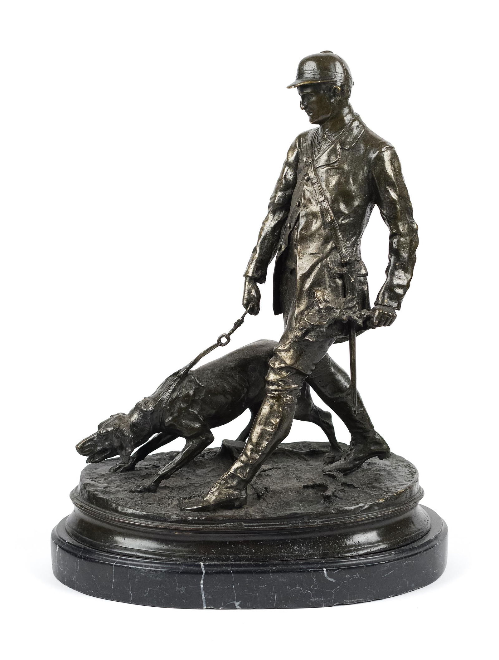 Pierre Jules Mene, English Hunter With Foxhound. Auction