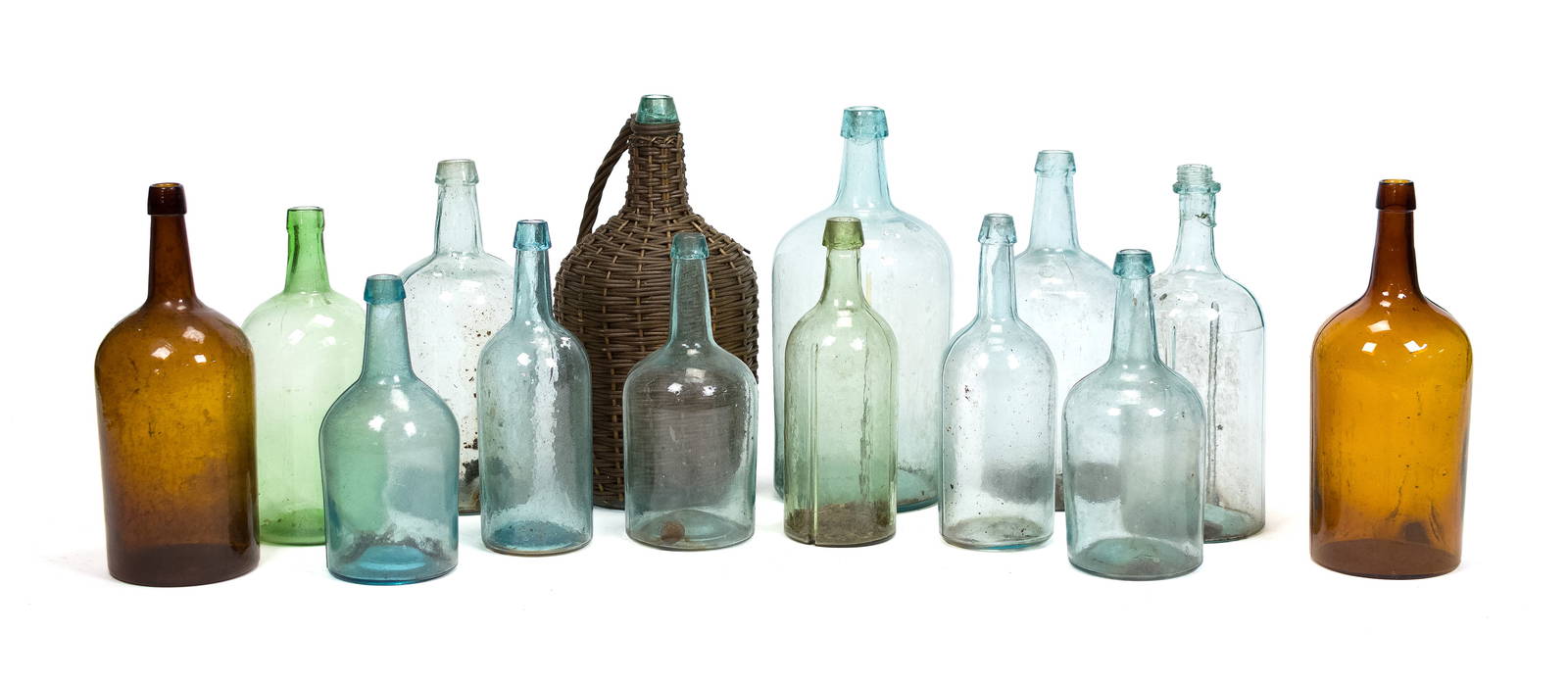 Antique Bottle Collection, 14 Pcs. Auction
