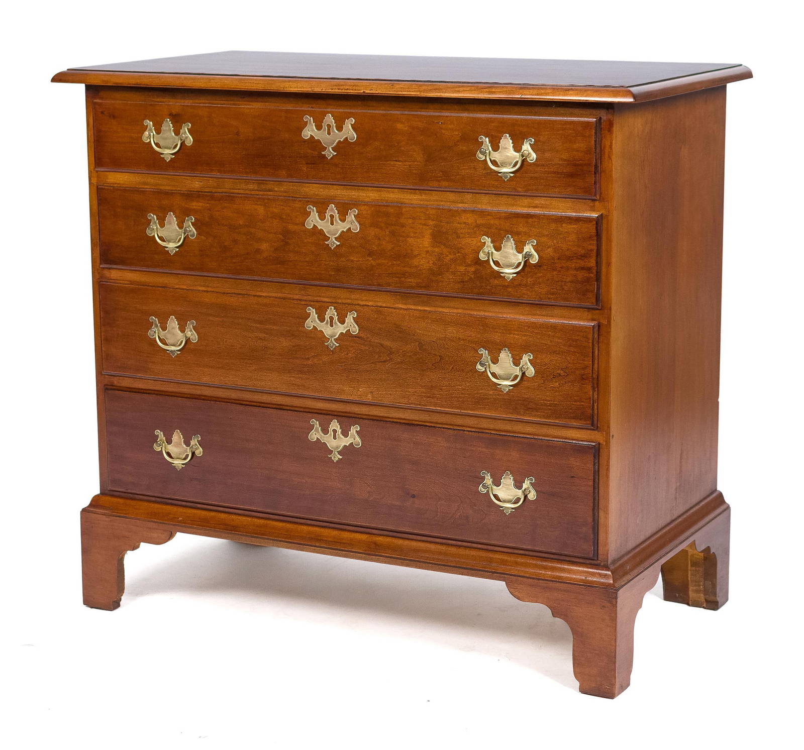 Eldred Wheeler Four Drawer Cherry Chest. Auction