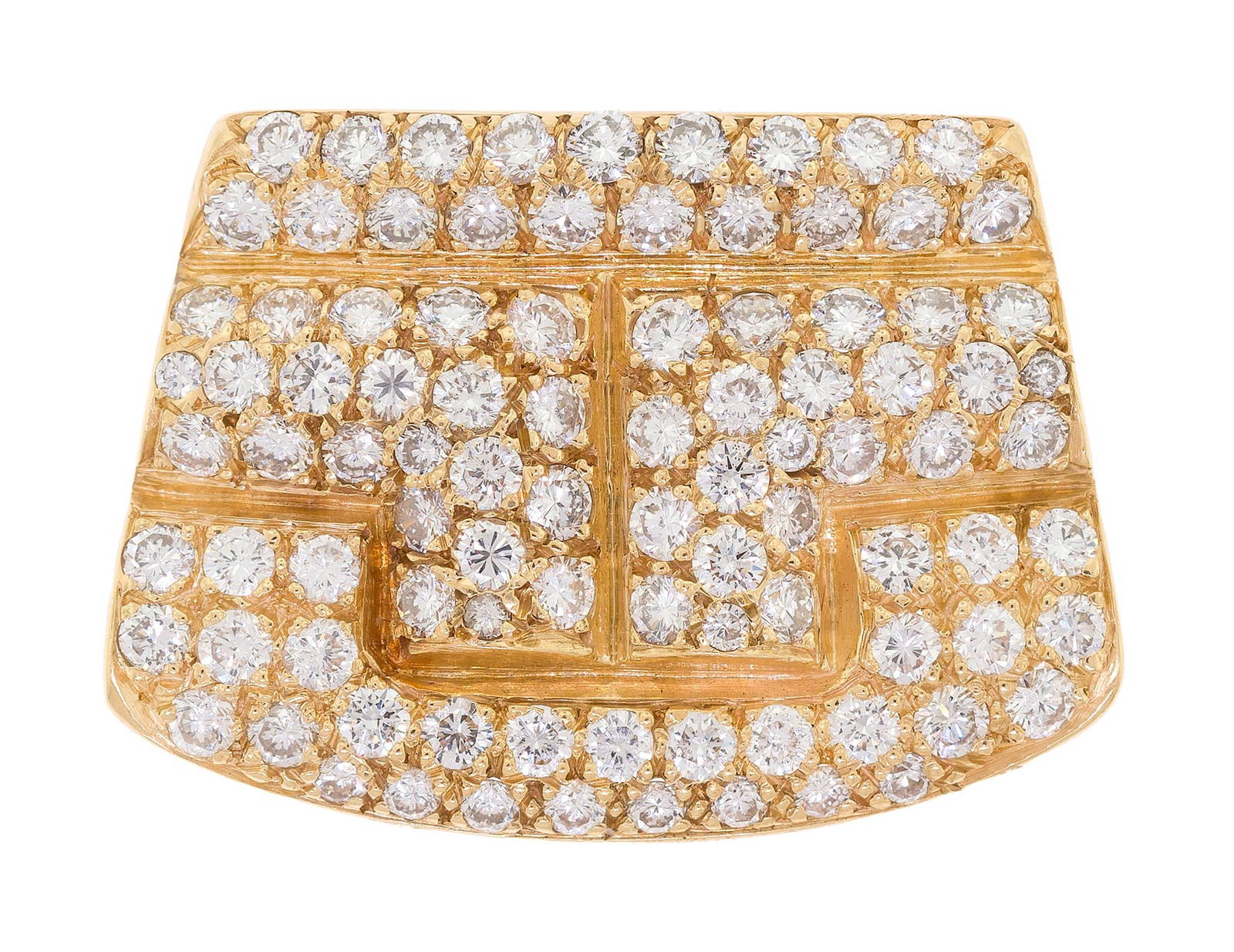 18k Gold Diamond Slide Pendant. Auction