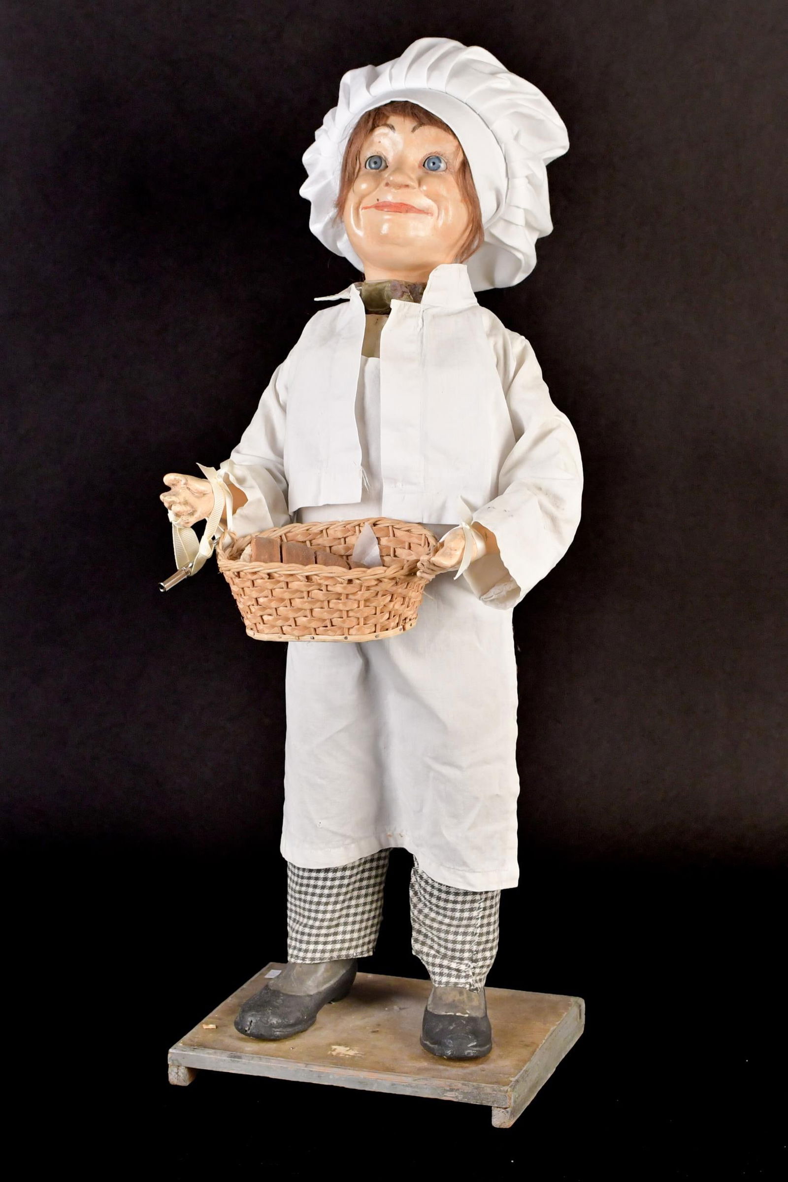 Rare Antique Baker Automaton Figure. Auction