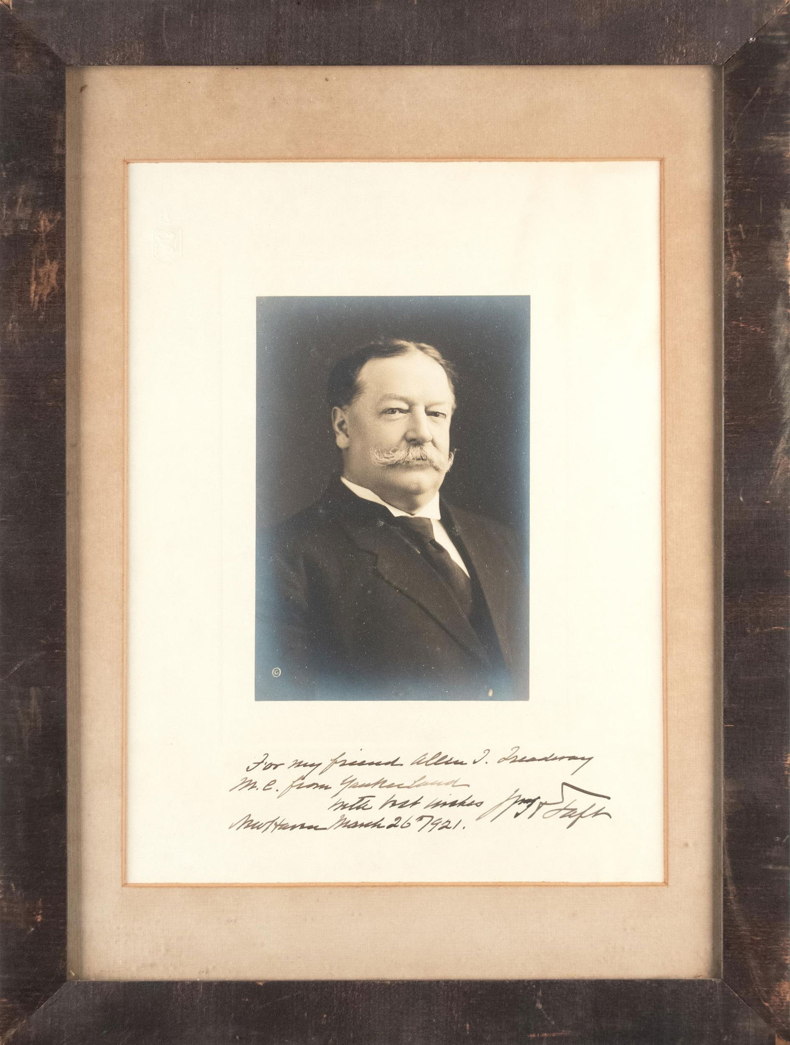 President William Taft Signed Photograph. - Jul 02, 2025 | William ...