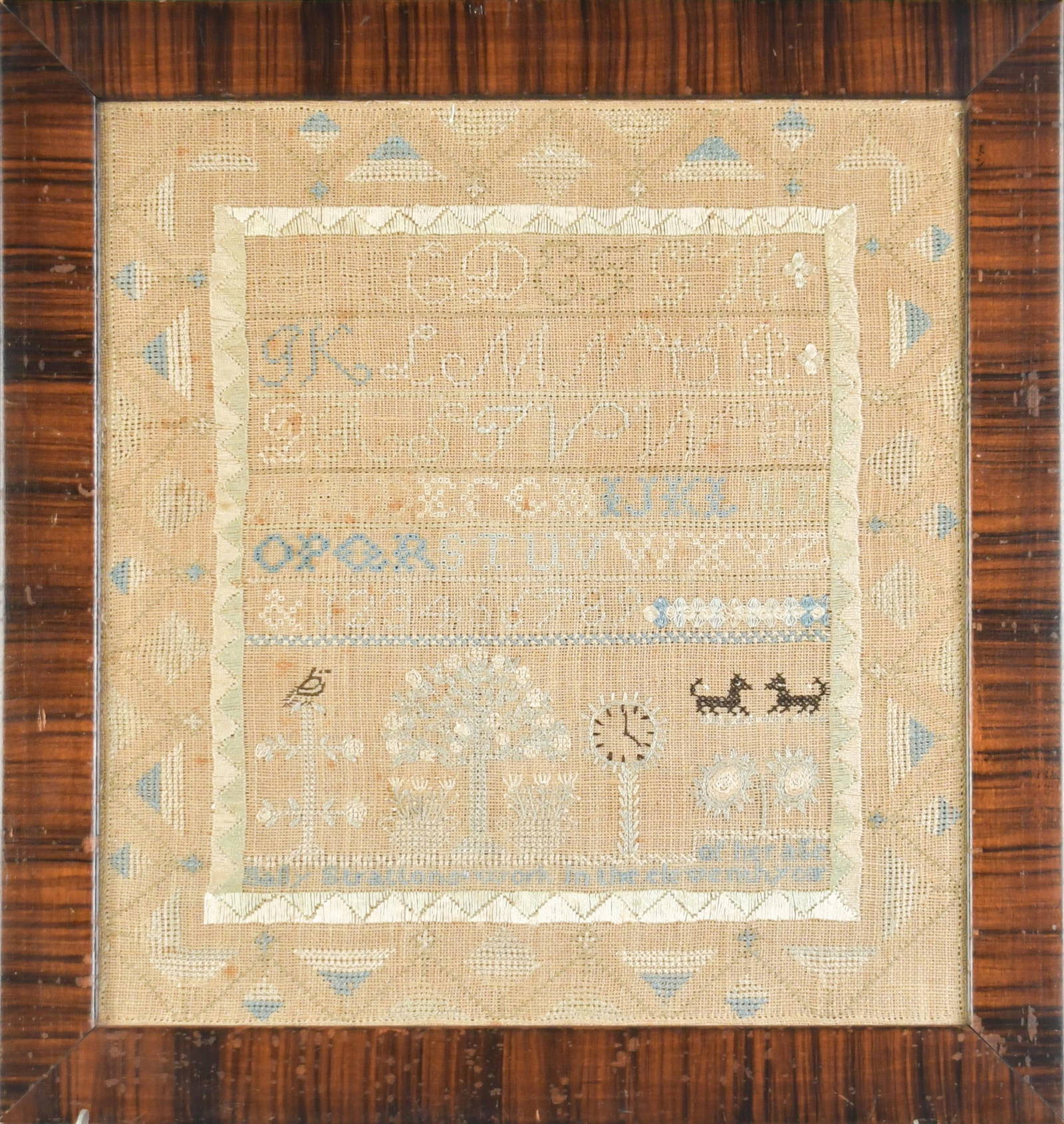 19th C. Vt Needlework Sampler, Sally Straton. - Jul 30, 2025 | William ...
