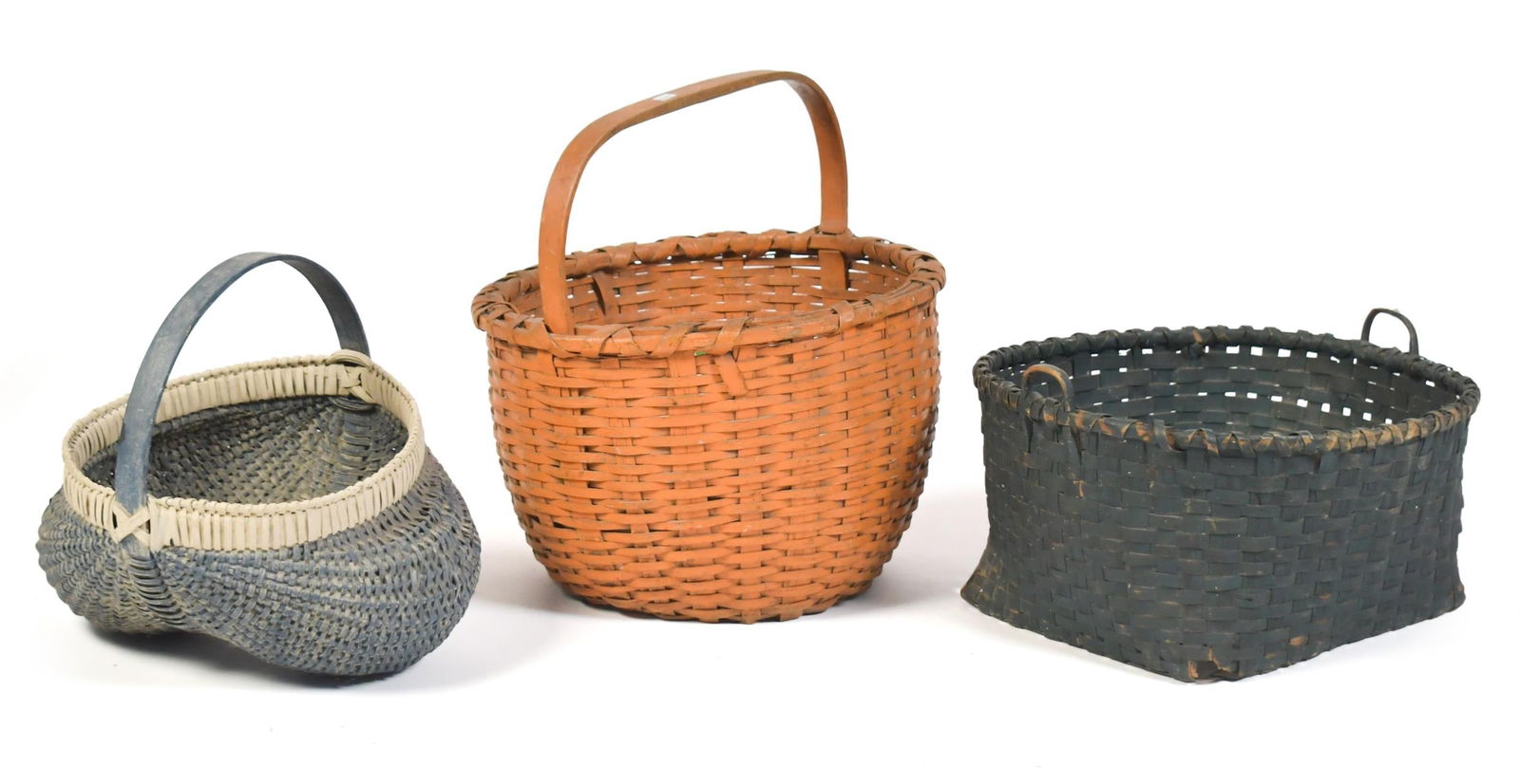 Three Antique Painted Splint Baskets. - Jul 30, 2025 | William Smith ...