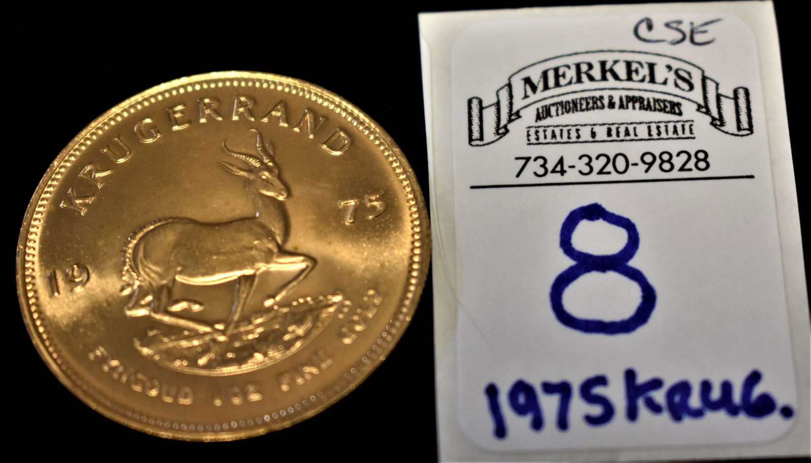 1975 1oz Krugerrand Gold Coin Bu.