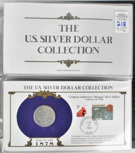 Postal Commemorative Society The Us Silver Dollar Collection Years ...
