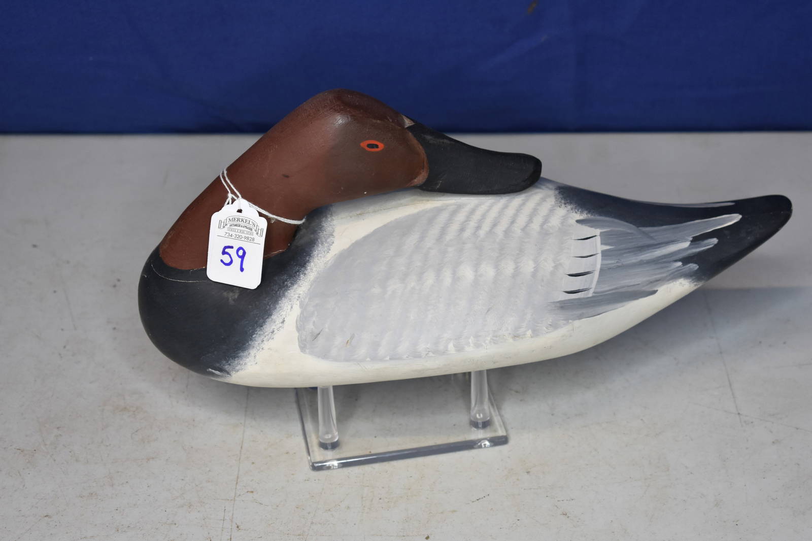 Captain Harry Jobes Canvas Back Made In Aberdeen, Ma Circa. 1960 Auction