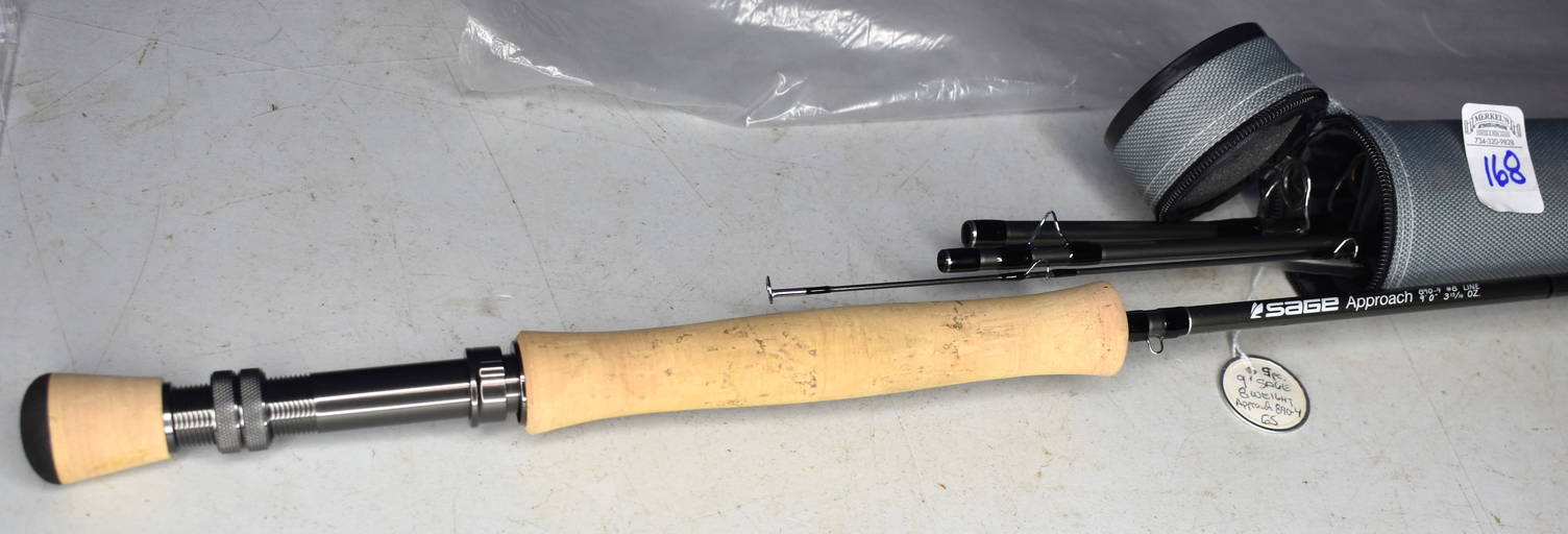 9' Sage Approach 890 4 5 Piece Fly Fishing Rod (new In Tube)